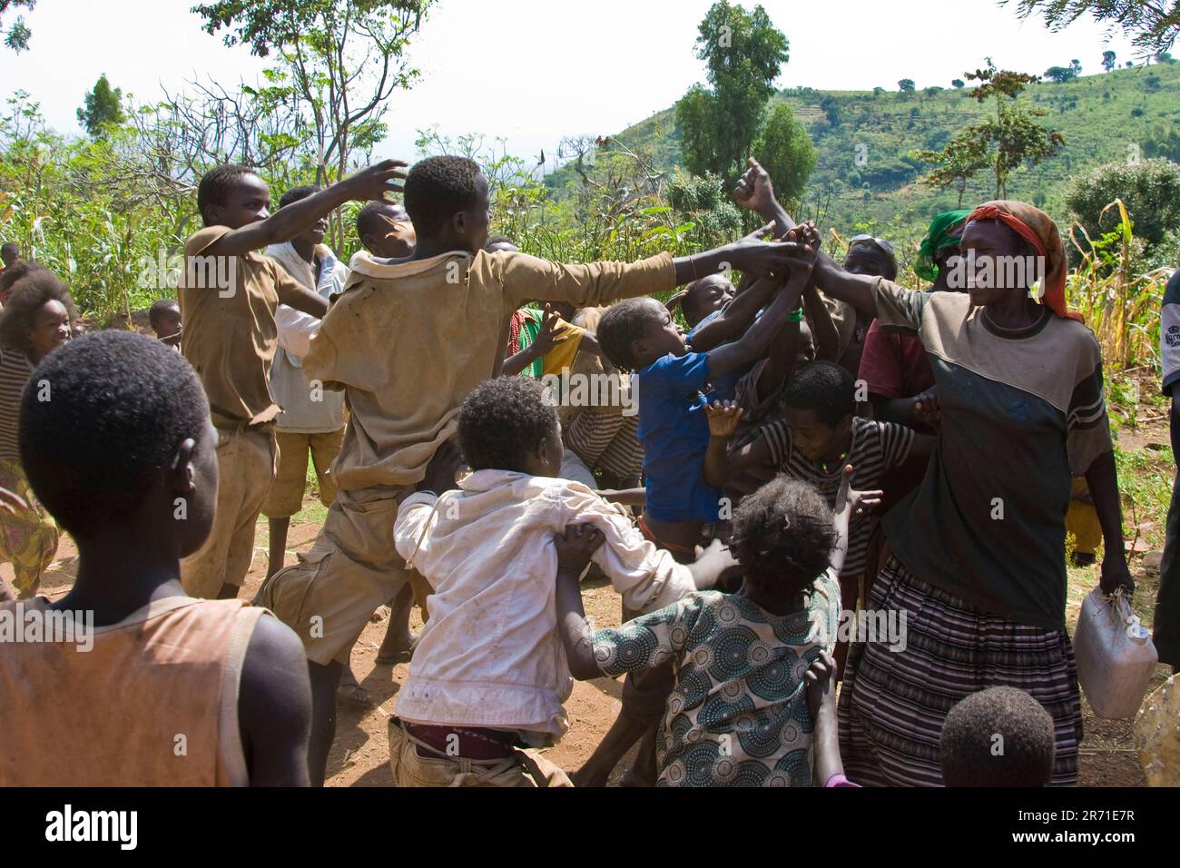 Daily life, Konso land, Konso, Ethiopia Stock Photo - Alamy