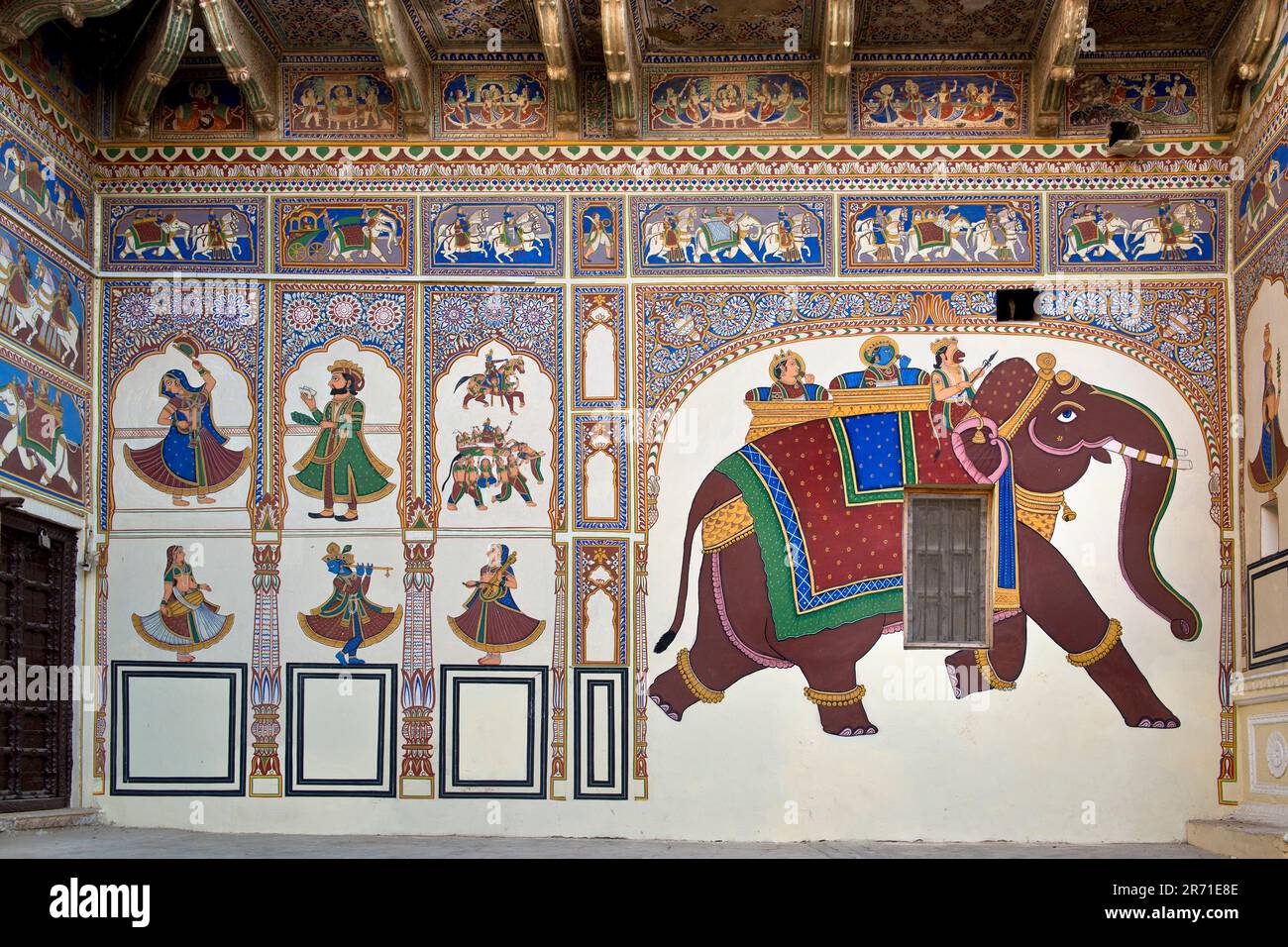 India, Rajasthan, Mandawa, traditional haveli Stock Photo - Alamy