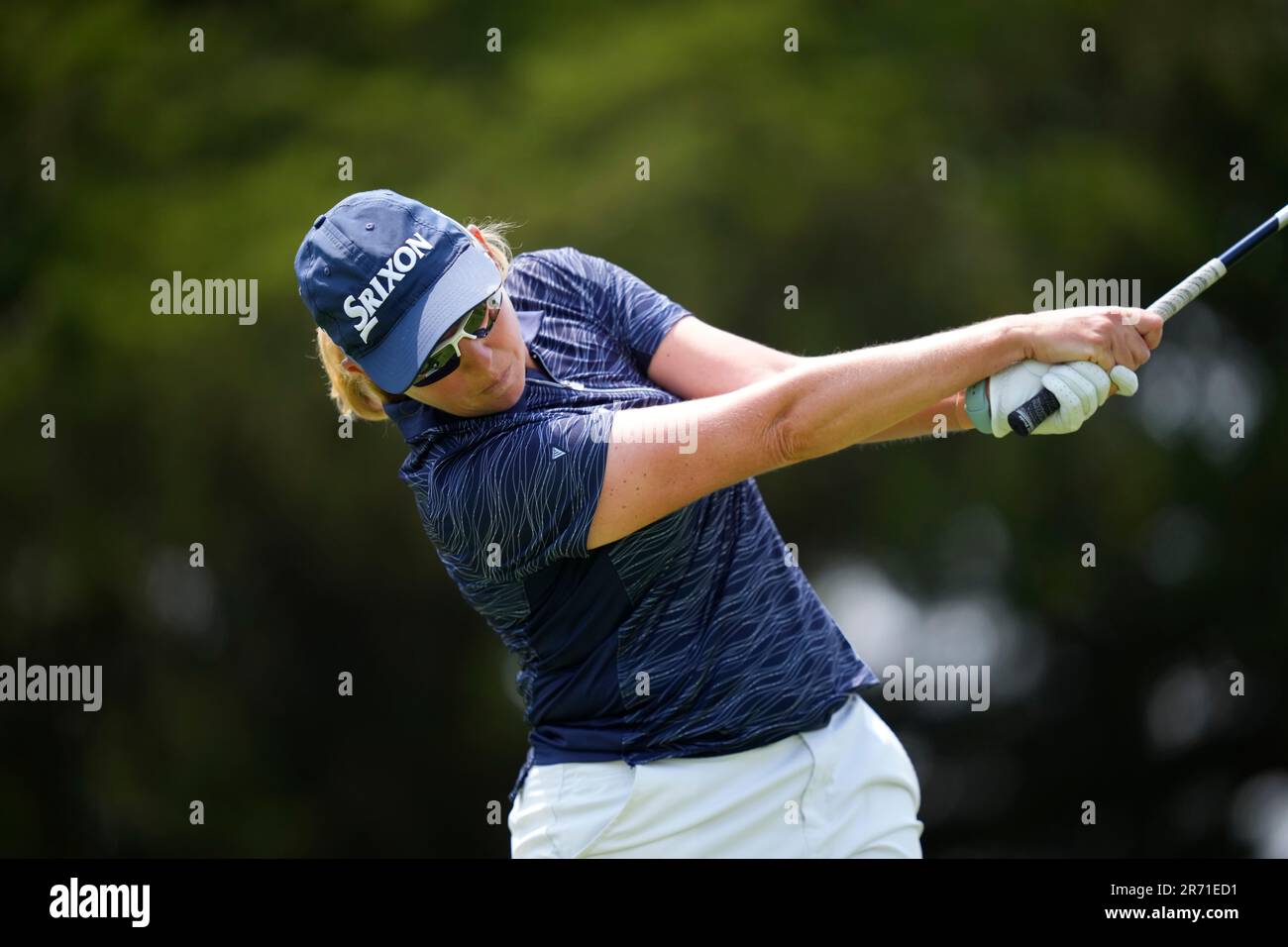 Ashleigh Buhai, of South Africa, plays during the final round of the ...