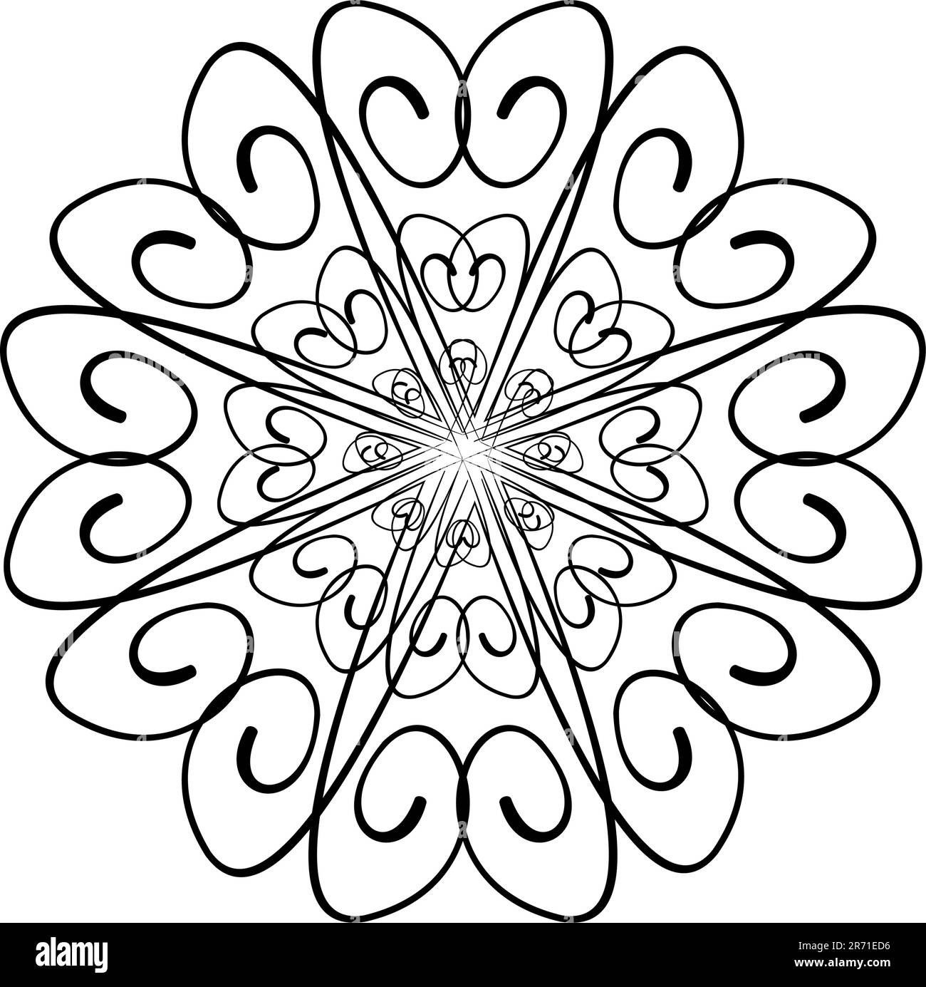 Illustration decorative pattern swirl for design - vector Stock Vector ...