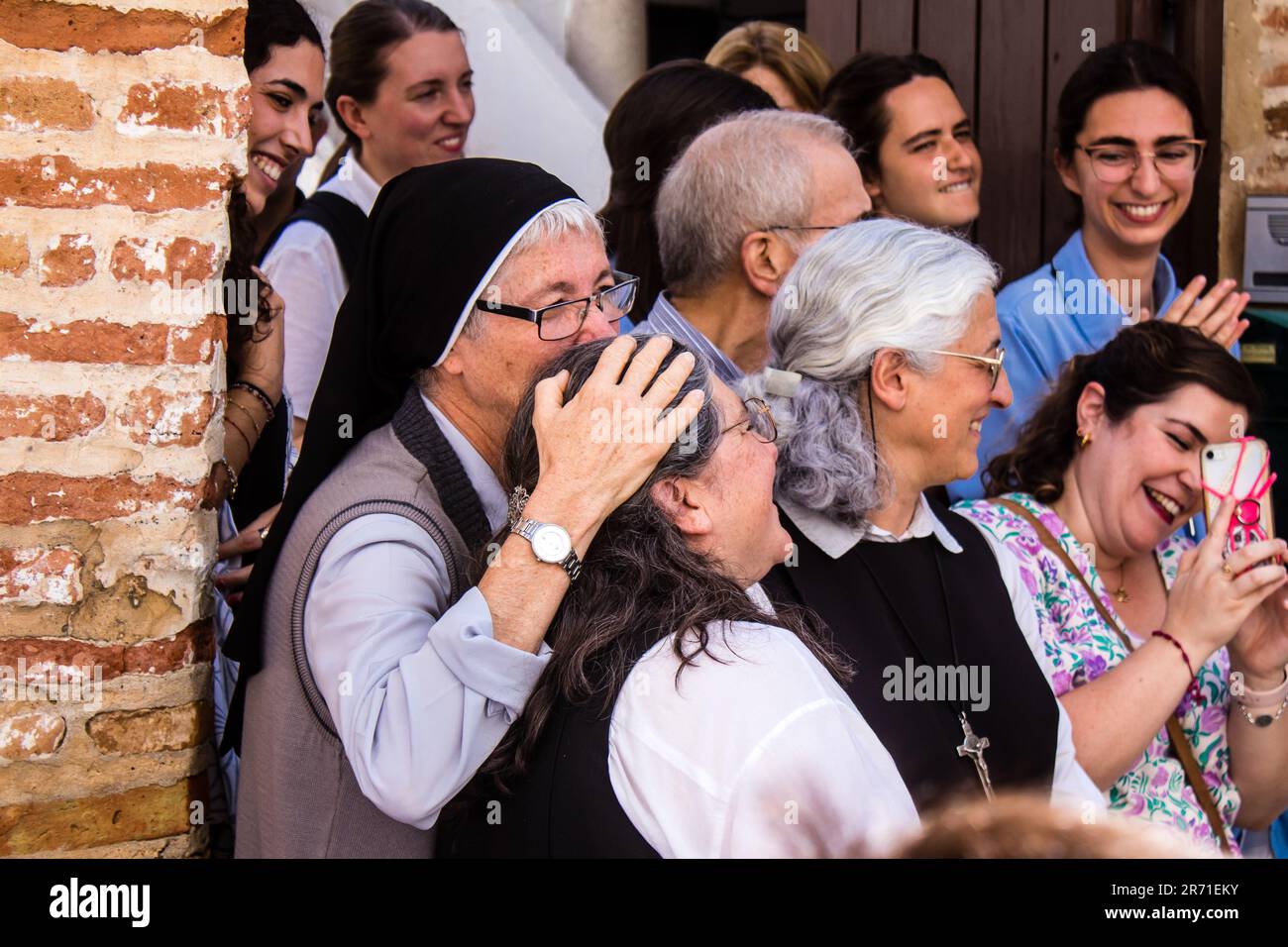 Nuns participating at the Corpus Christi procession, an age-old ...