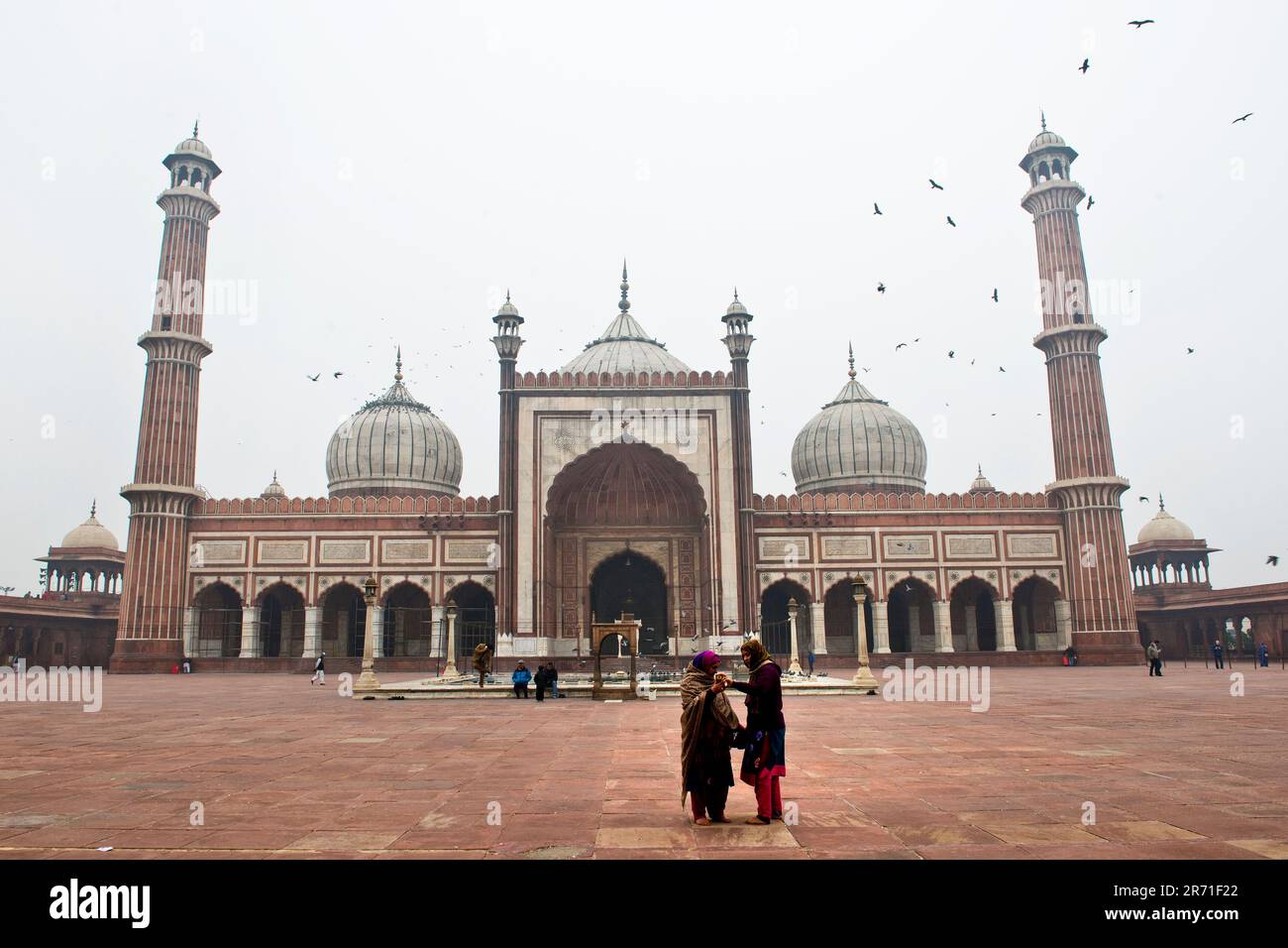 India, New Delhi, Jama Masjid mosque Stock Photo - Alamy