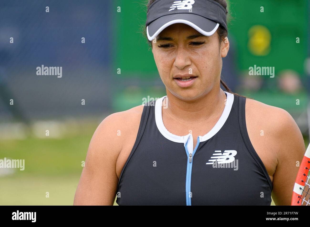 Heather Watson (GBR) playing her first round match at the Surbiton ...
