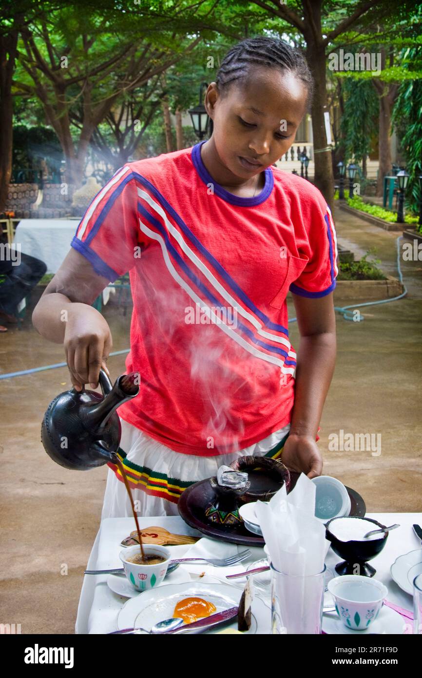 Traditional coffee, Hosaina, Ethiopia Stock Photo - Alamy