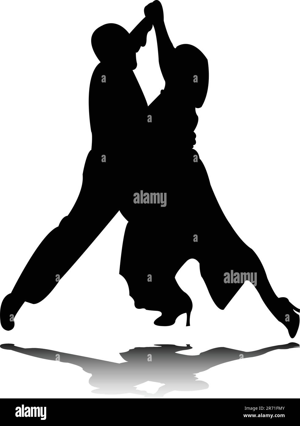 dance silhouette - vector Stock Vector Image & Art - Alamy