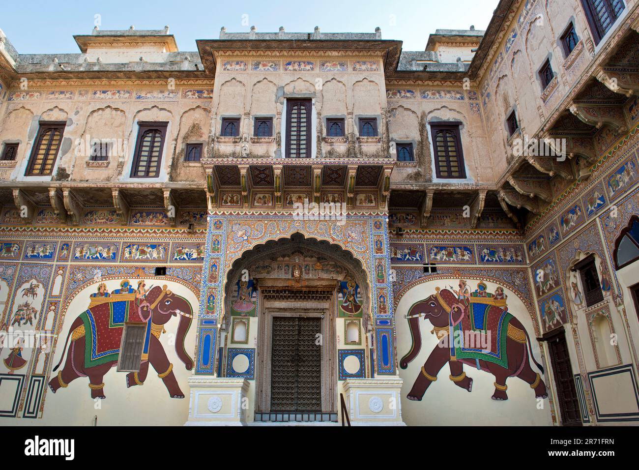 India, Rajasthan, Mandawa, traditional haveli Stock Photo - Alamy