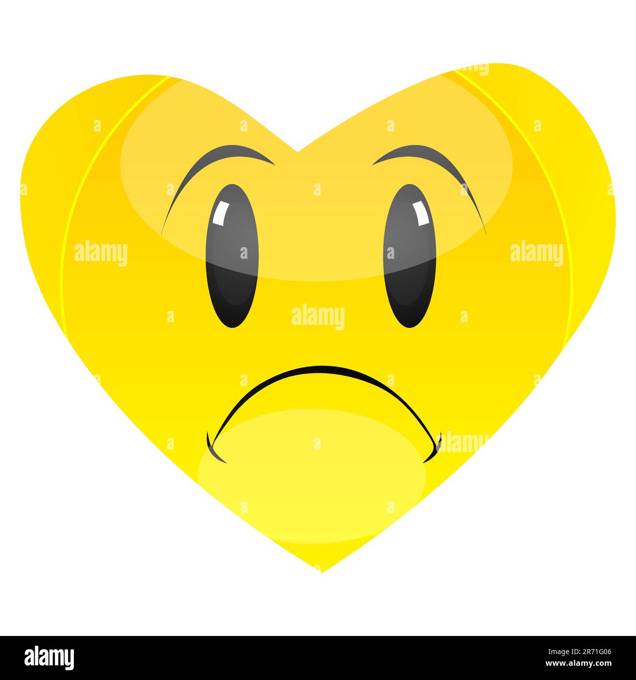 illustration of sadness with white background Stock Vector Image & Art ...