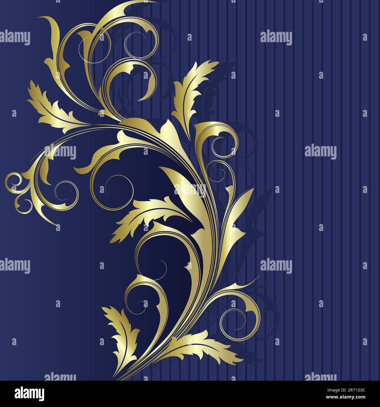 Blue and gold stripe Stock Vector Images - Alamy