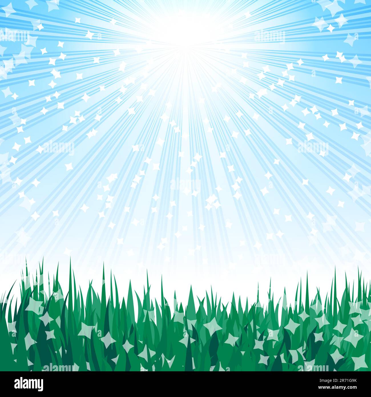 Radiant blue sky Stock Vector Images - Alamy