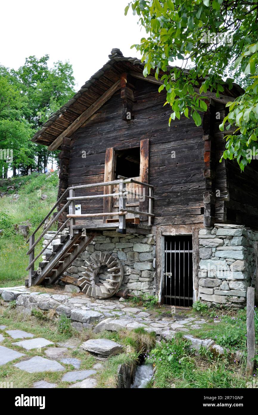 Mill, Ballenberg museum,Switzerland Stock Photo - Alamy