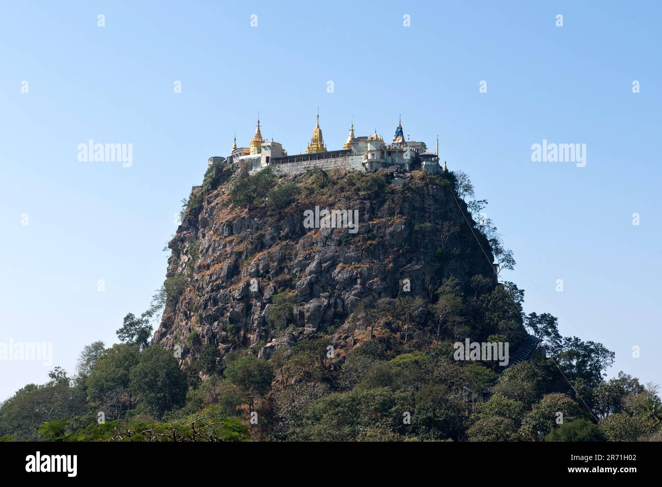 Myanmar, Popa mount, Landscape Stock Photo - Alamy