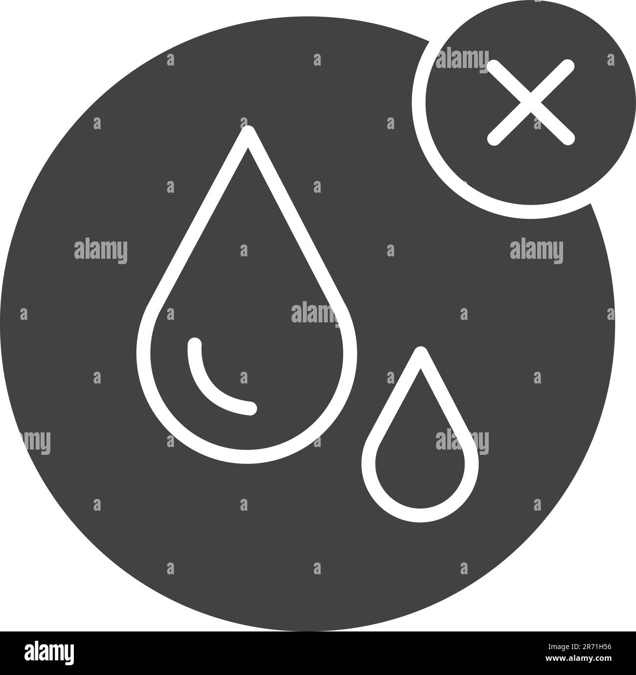 No Water icon vector image. Suitable for mobile application web ...