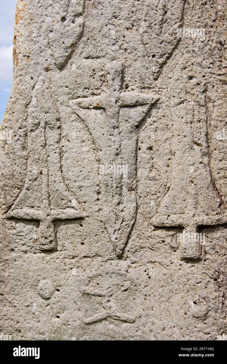 Menhir, Archaeological site, Tiya, Ethiopia Stock Photo - Alamy