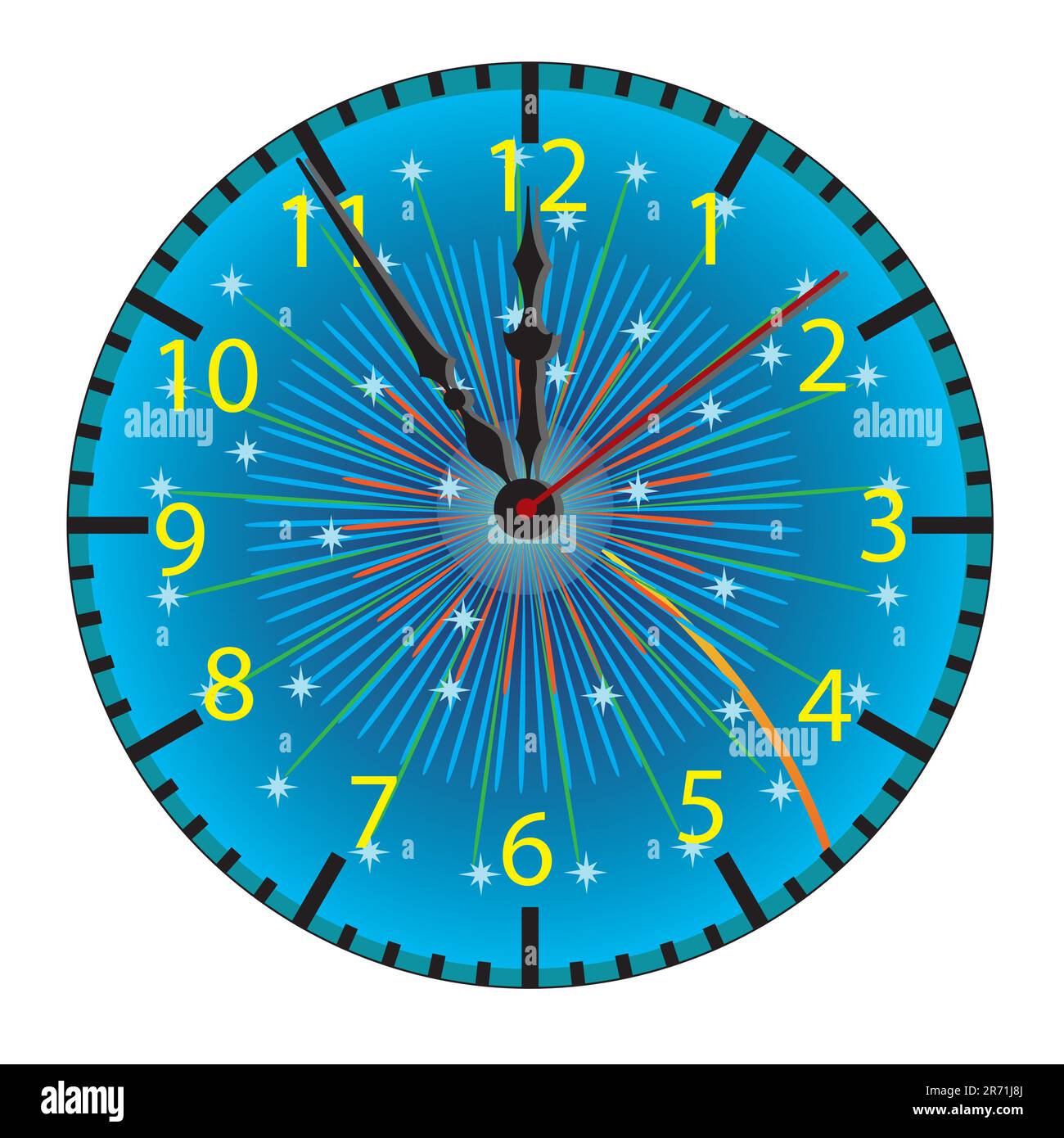 Dial of hours on a white background.Vector illustration Stock Vector ...