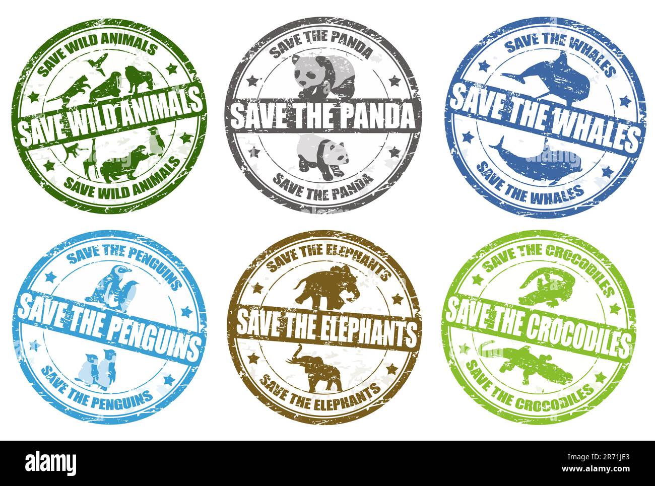 Save elephants Stock Vector Images - Alamy