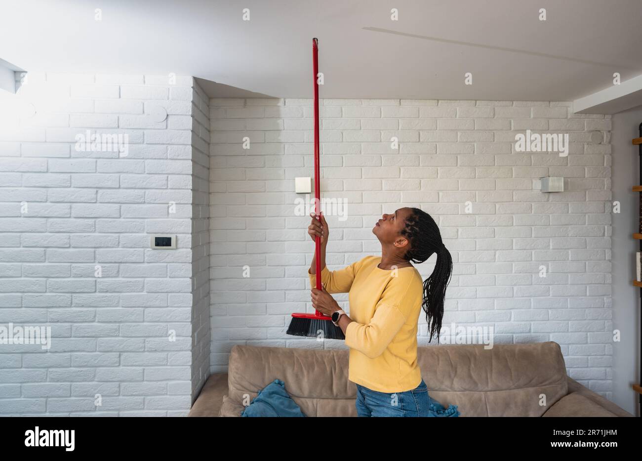 Woman insomnia looking at ceiling hi-res stock photography and images ...