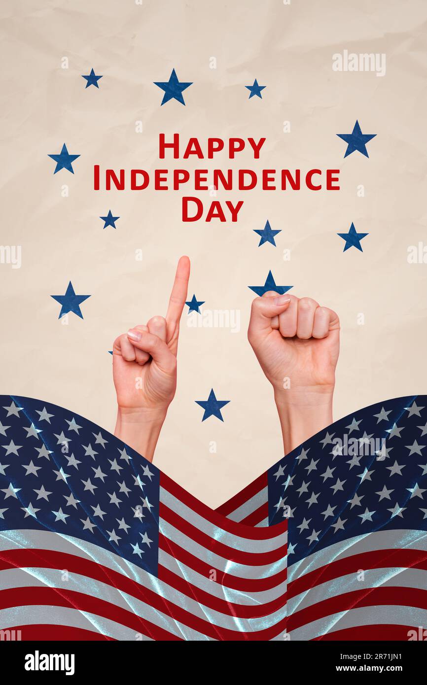 Composite collage independence day in united states of america unity ...