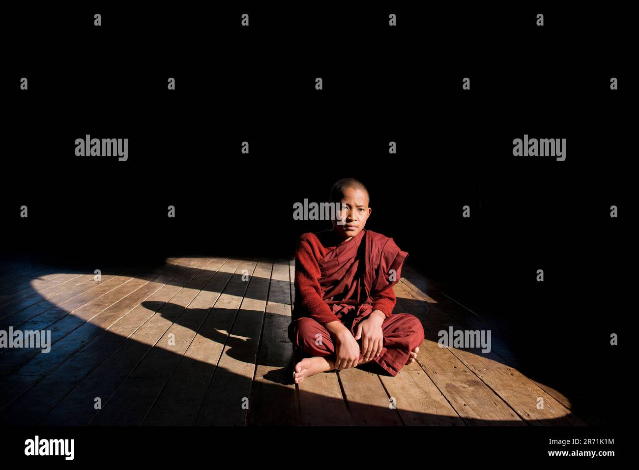 Myanmar, Heho Monastery, daily life Stock Photo - Alamy