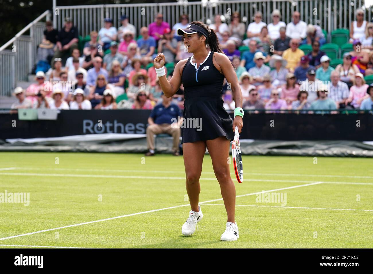 Heather Watson in action against Jule Niemeier during day one of the ...