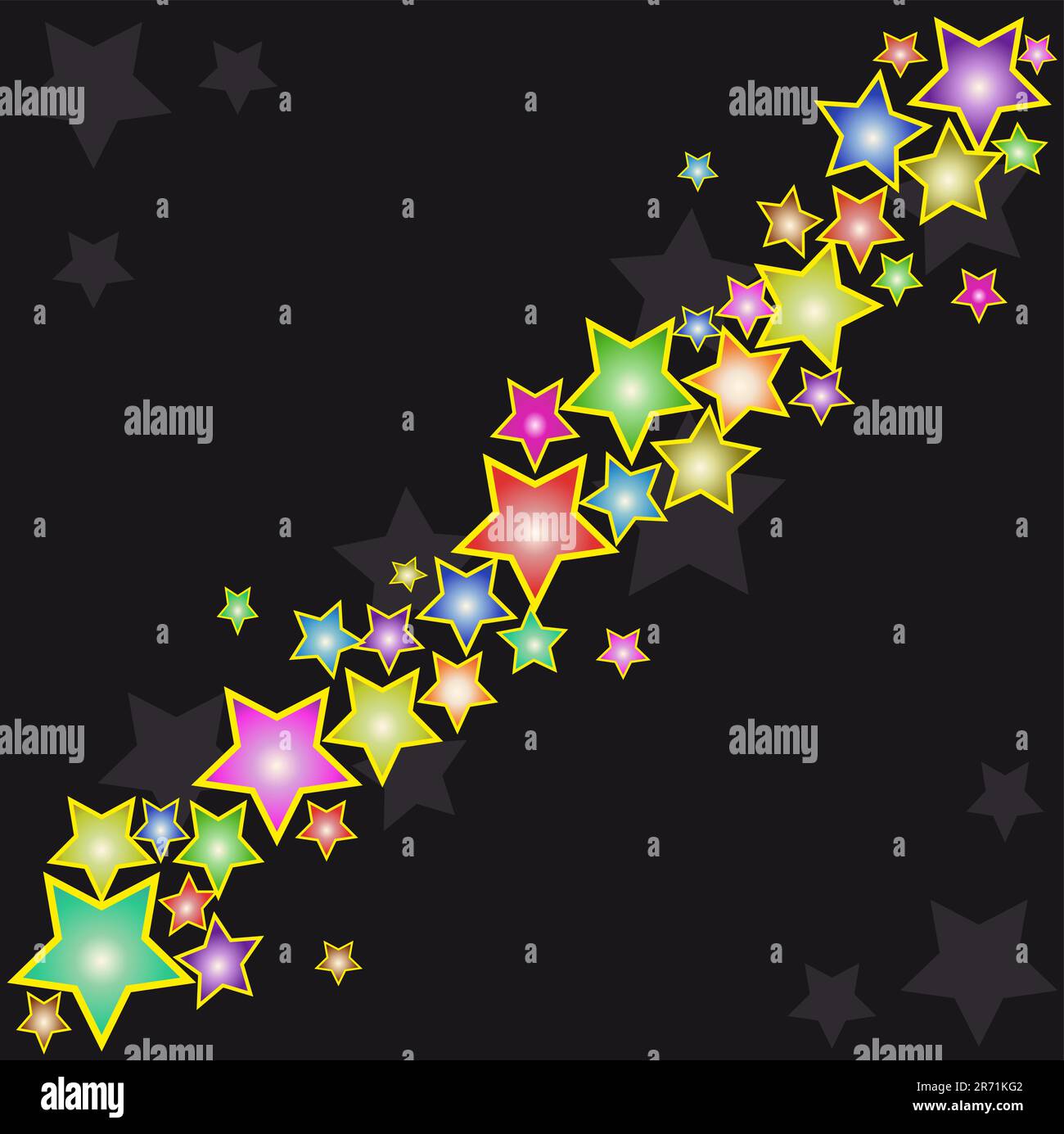 Vector abstract black background with stars Stock Vector Image & Art ...