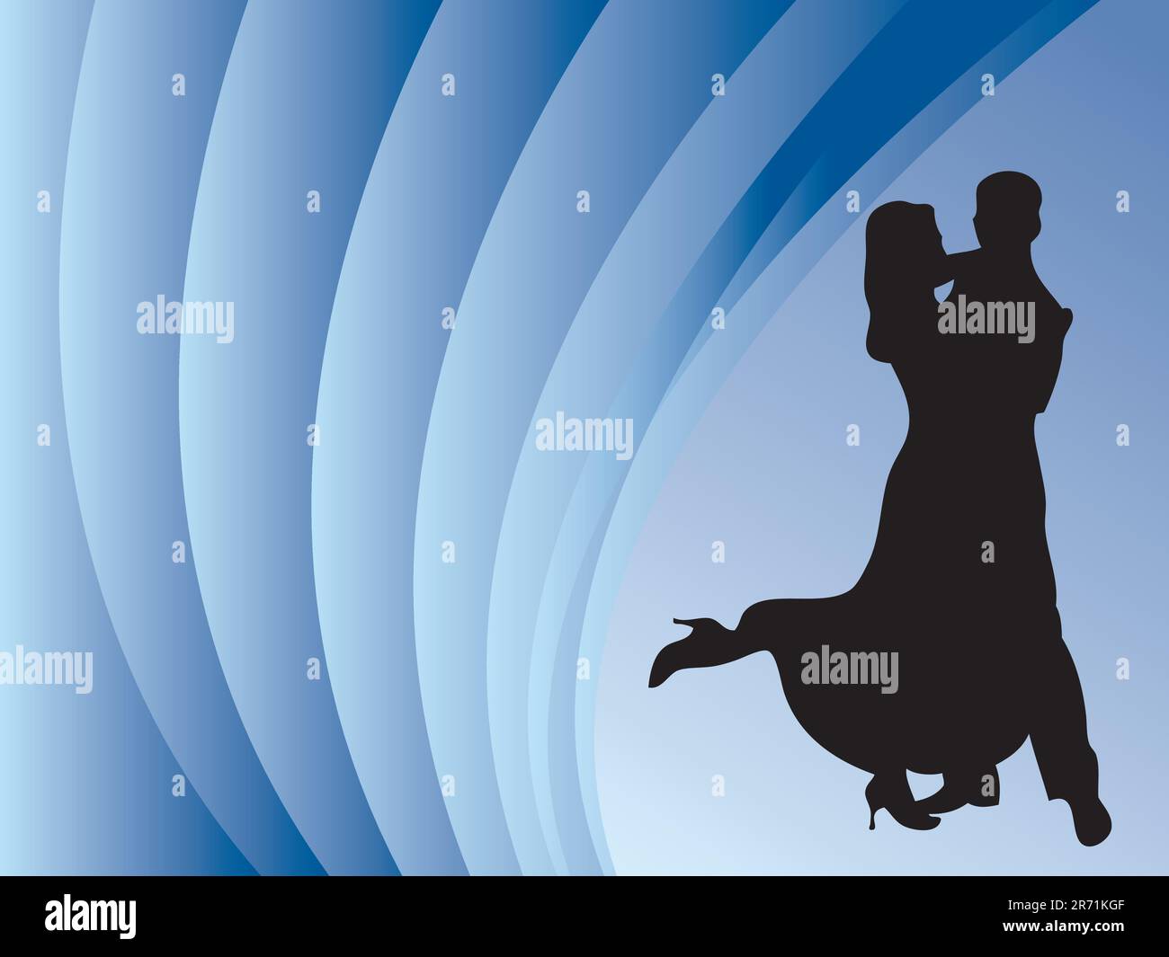 Couple dance on stage Stock Vector Images - Alamy