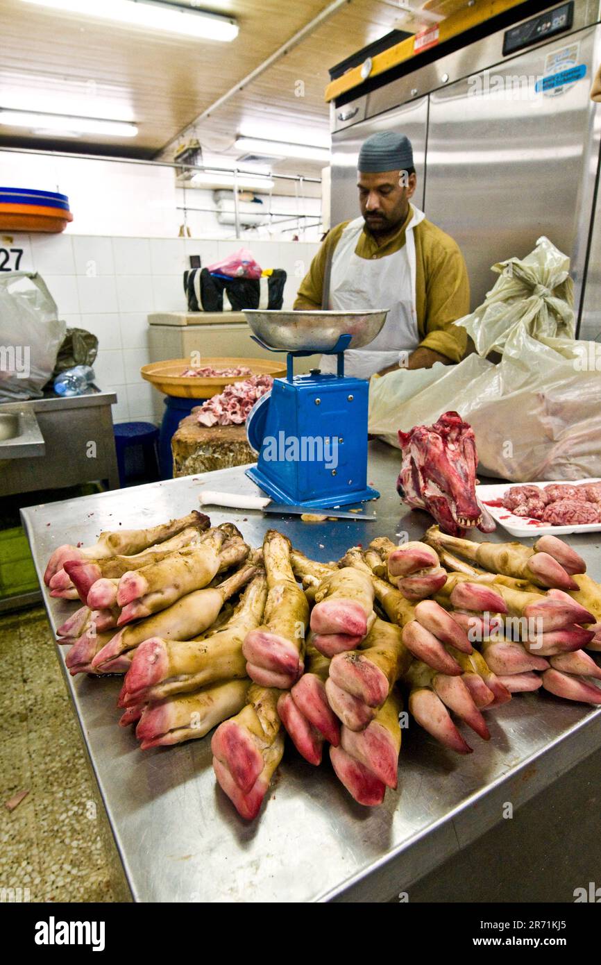 Meat market in deira. dubai. united arab emirates Stock Photo - Alamy