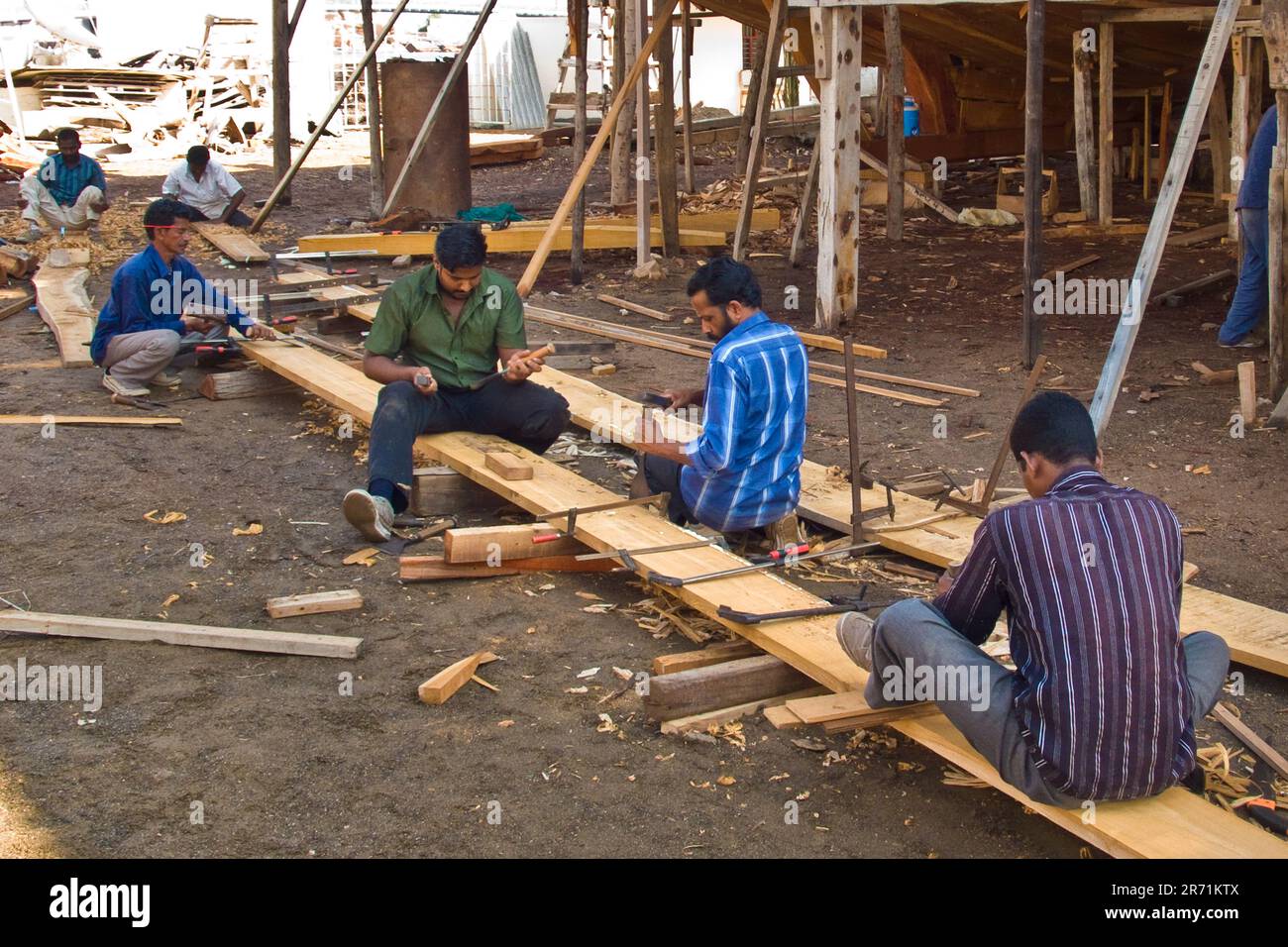 Dhow factory. Sur. Sultanate of Oman Stock Photo - Alamy