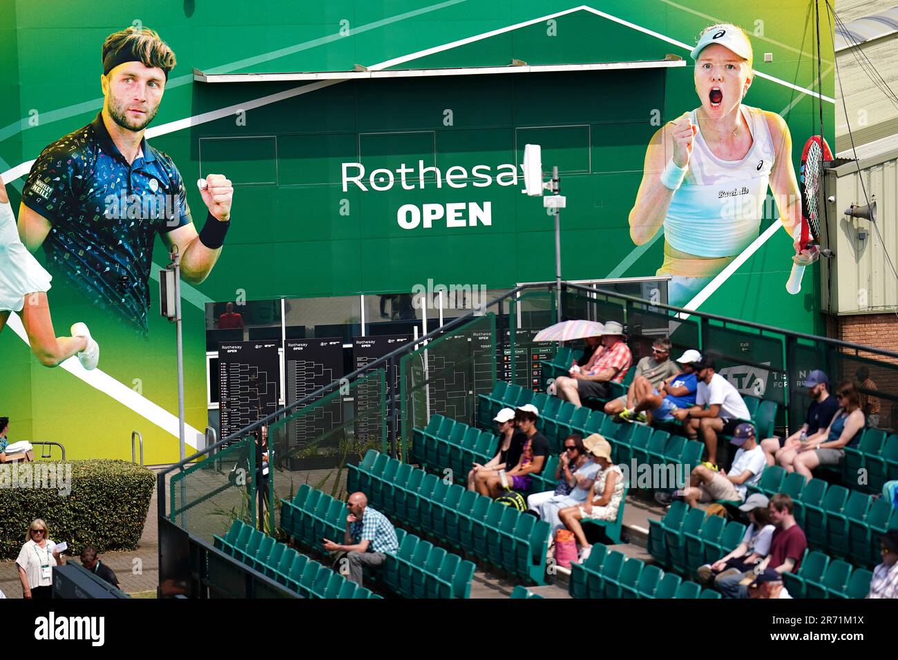 A general view of spectators during day one of the Rothesay Open 2023 ...