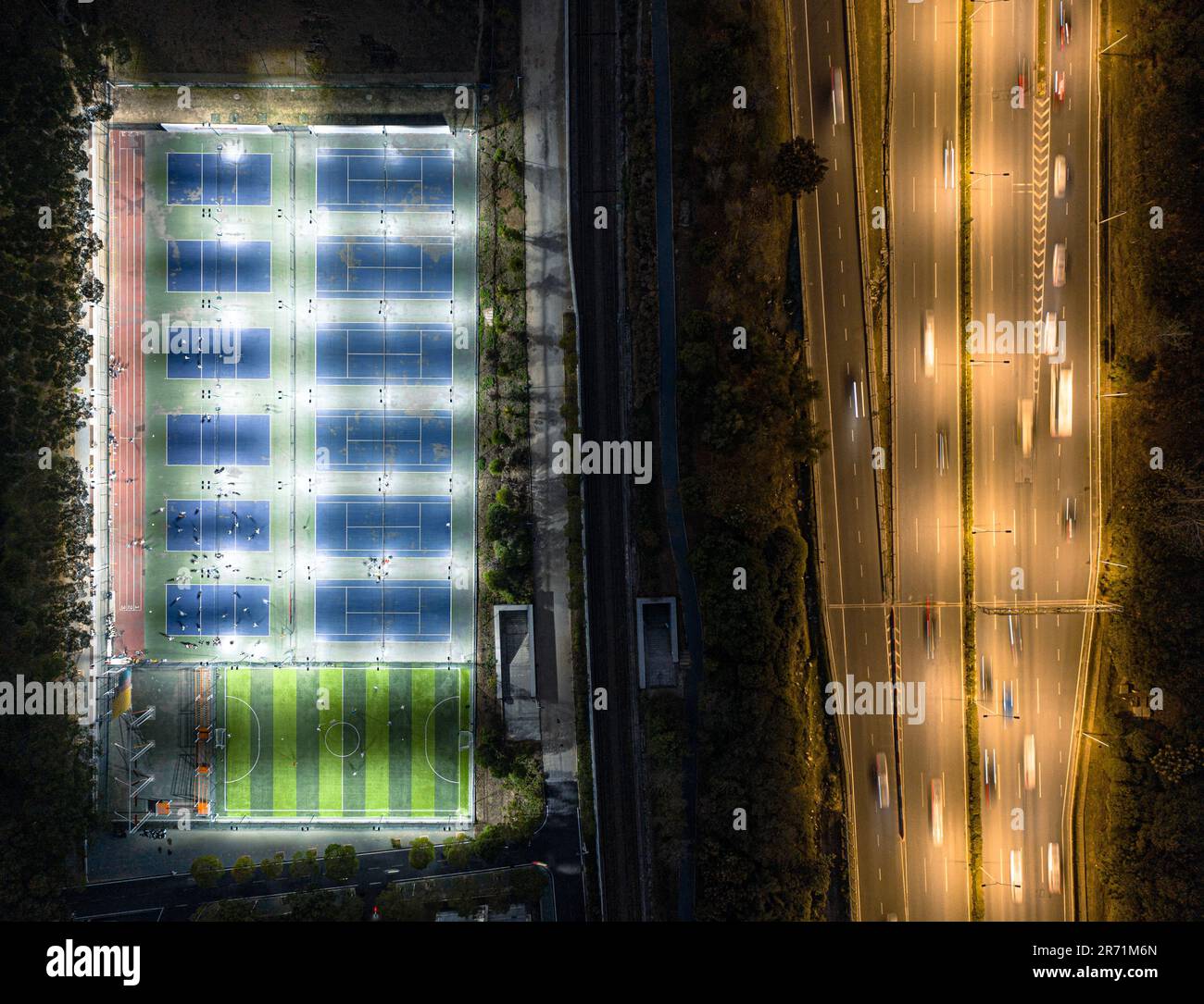 Football on motorway hi-res stock photography and images - Alamy
