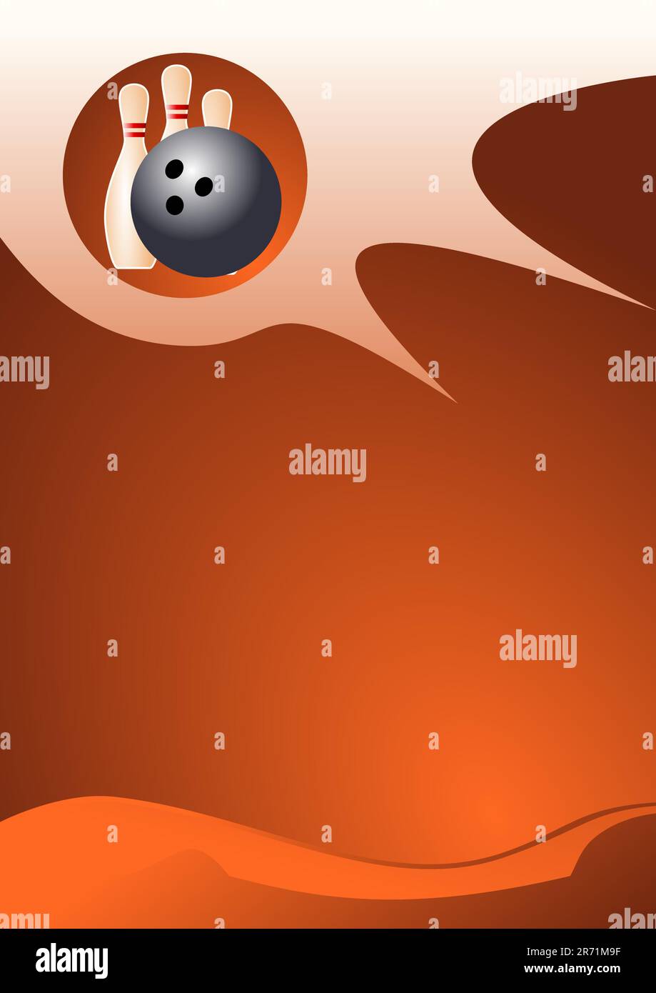 Abstract sport background, Vector Illustration of Bowling vector Stock ...