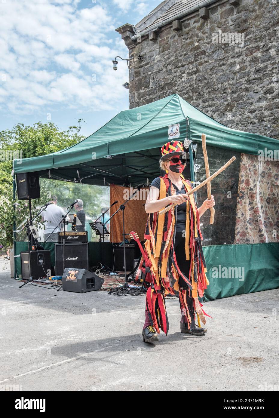 Performance by the Flagcrackers of Craven at the Cappelside Farm Open ...