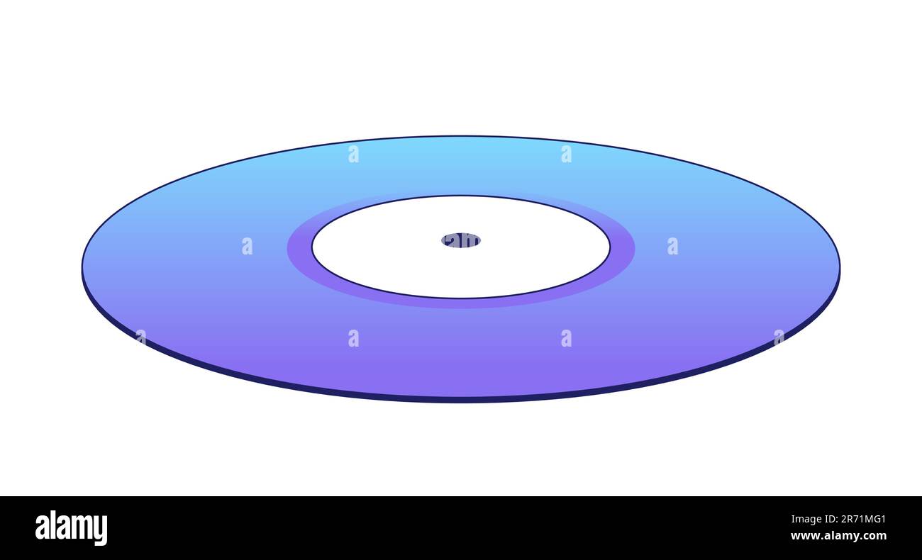 Vinyl record flat vector cartoon icon Stock Vector Image & Art - Alamy