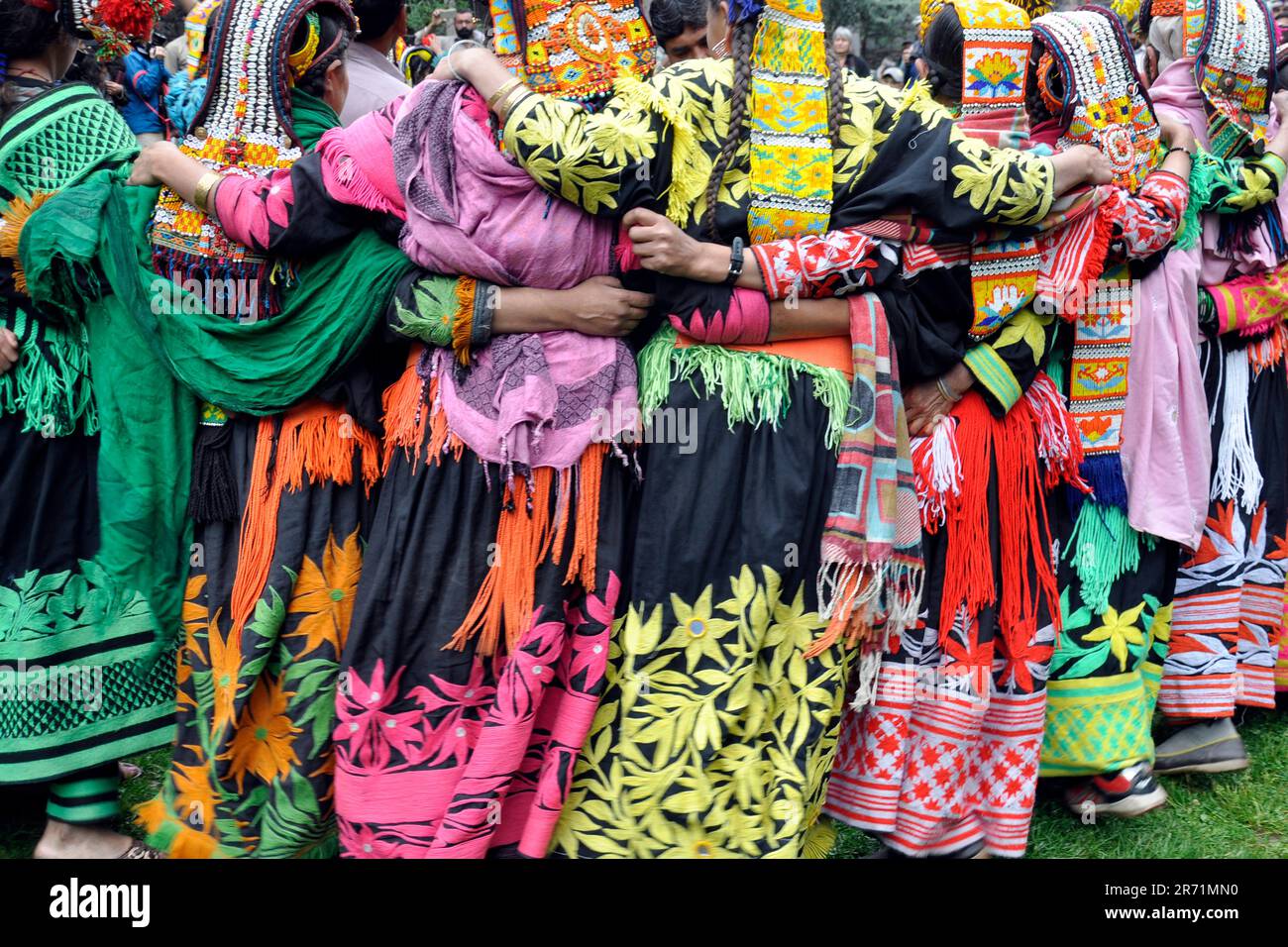 Pakistan. Bumburet valley. Chilan Loshi festivn Stock Photo - Alamy