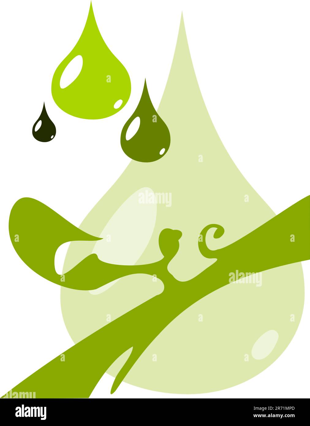 Beautiful water drops Stock Vector Images - Alamy