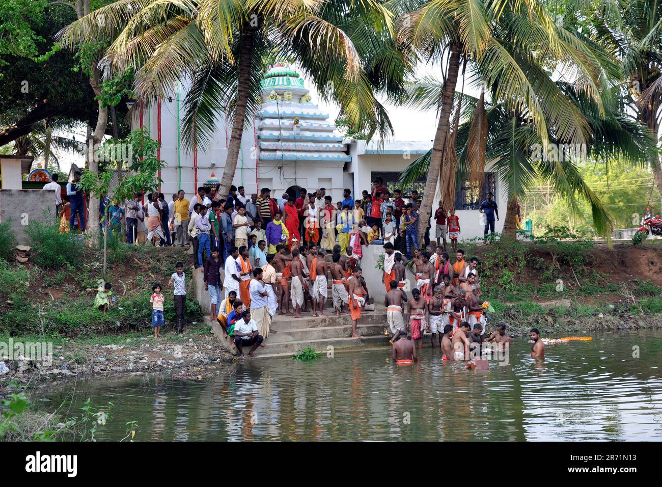 India. Orissa. Rananpur. traditional festival. fire rite Stock Photo ...