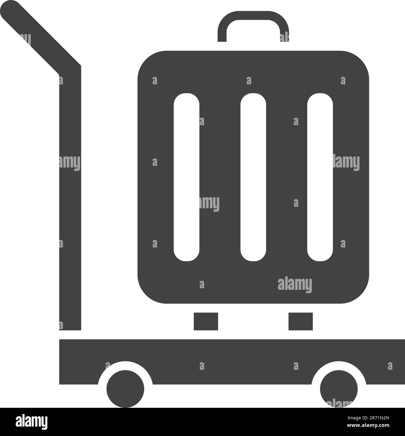 Luggage Cart icon vector image. Suitable for mobile application web ...