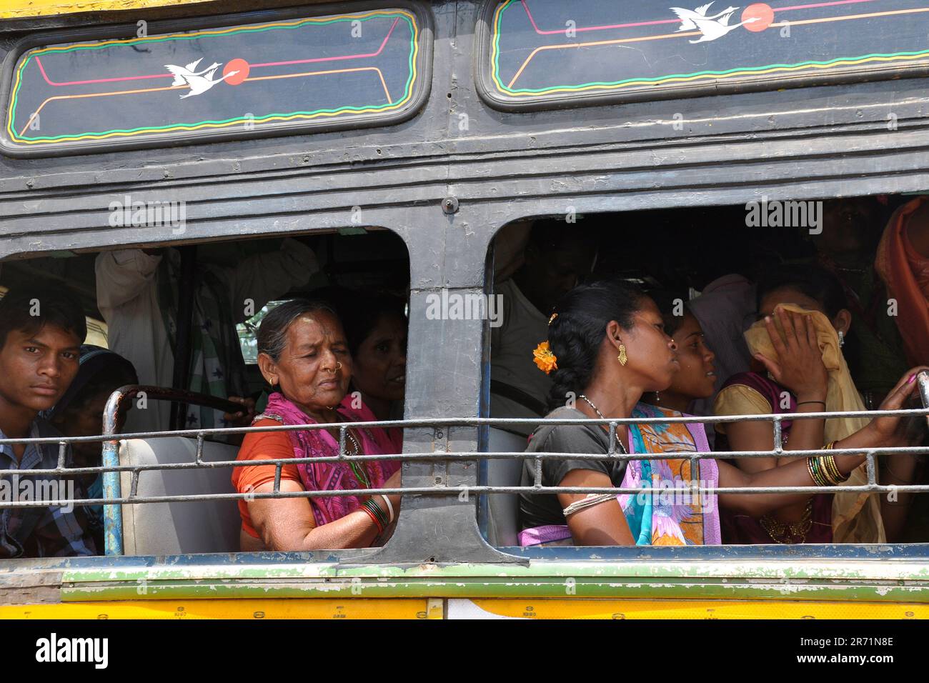 India. Orissa. Puri. local bus Stock Photo - Alamy