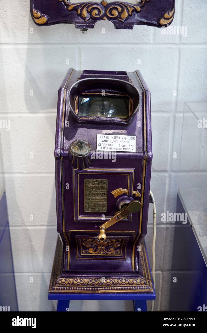 What the Butler Saw is a mutoscope reel machine Stock Photo - Alamy