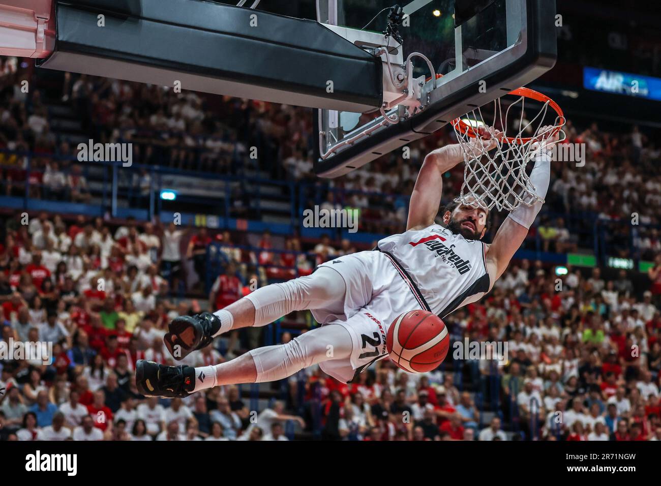 Milan, Italy. 11th June, 2023. Tornike Shengelia #21 of Virtus ...