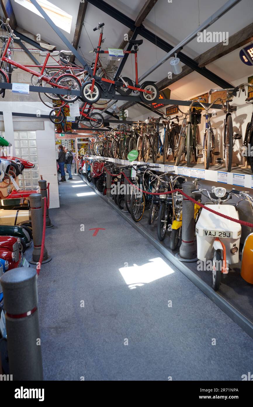 Huge collection of pedal cycles in the Lakeland Motor museum Stock ...