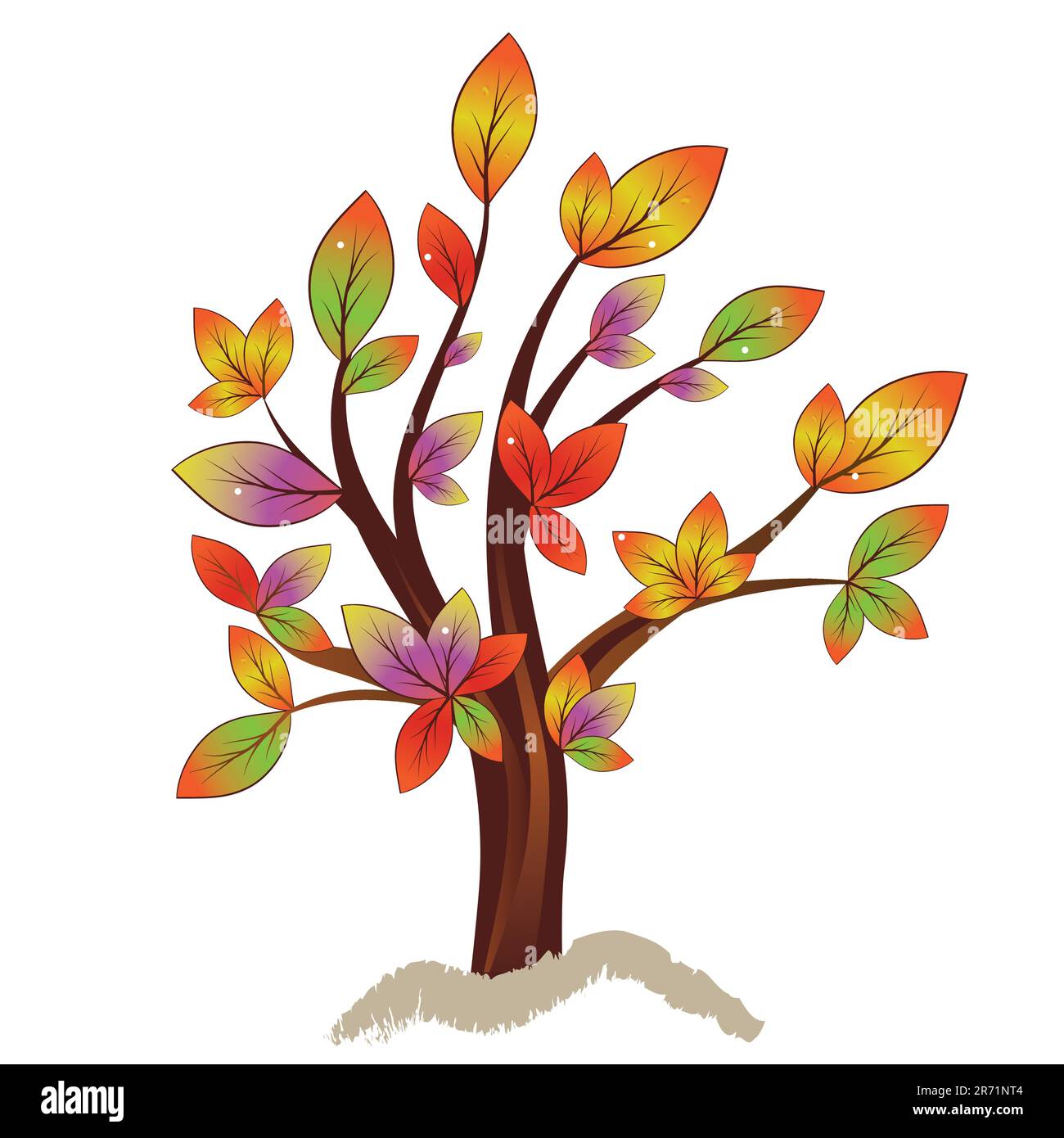 Picture colorful fall foliage Cut Out Stock Images & Pictures - Alamy