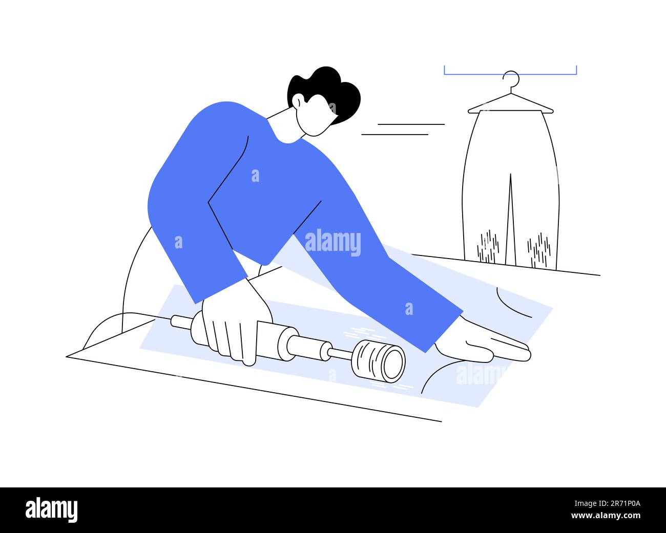 Denim finishing abstract concept vector illustration Stock Vector Image ...