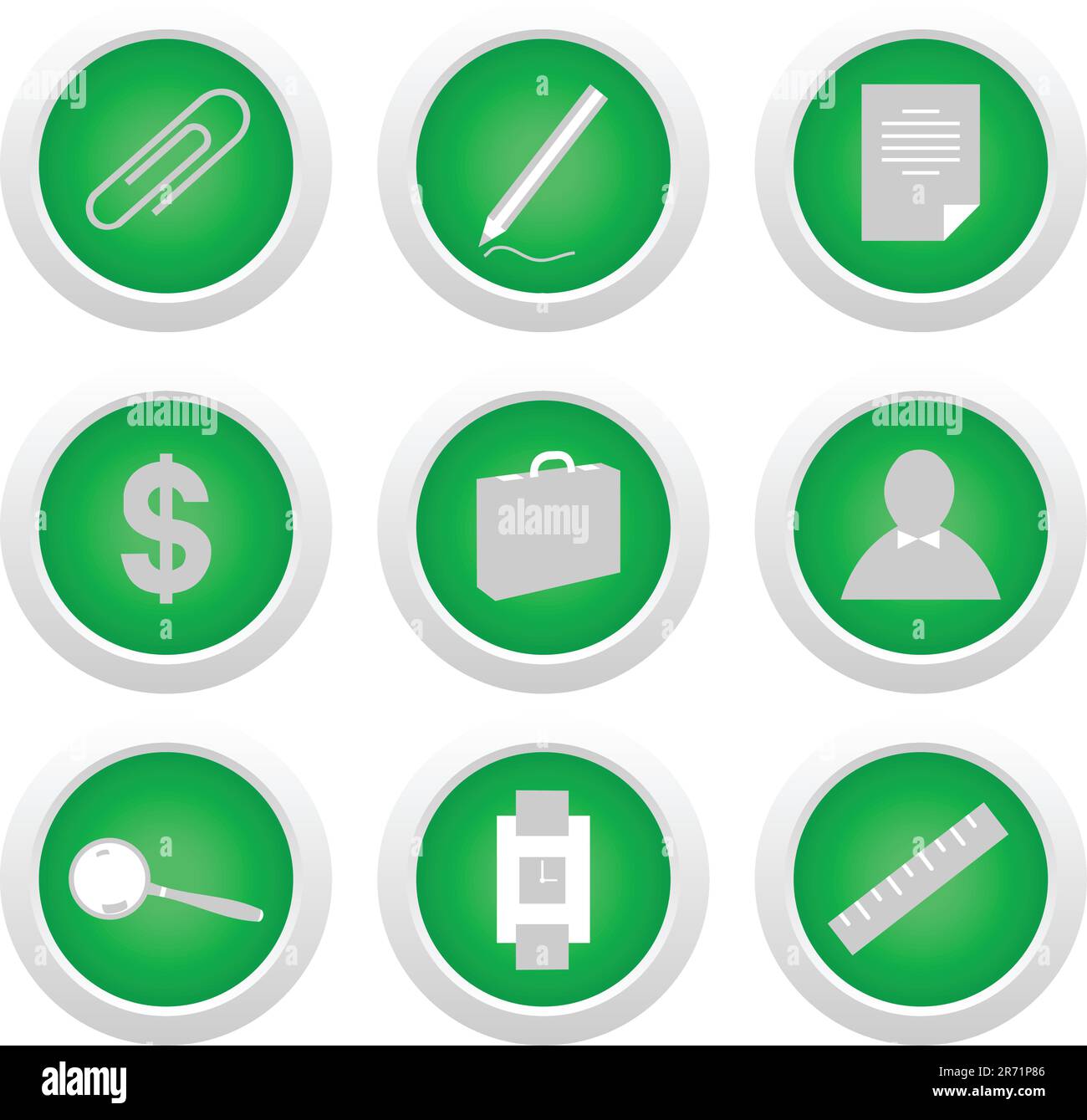 Green sticker with icon 9. Vector Stock Vector Image & Art - Alamy