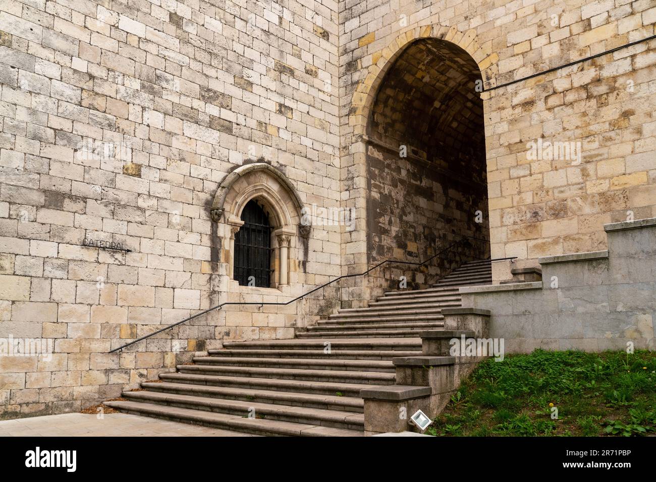 Beautiful Cathedral of Santander situated in the historic center of the ...