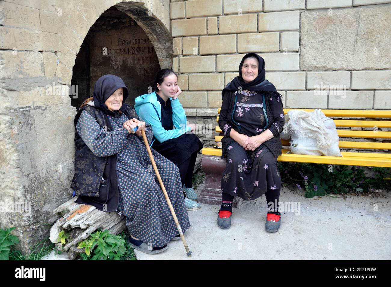 Russia. Dagestan. Kubachi village. daily life Stock Photo - Alamy