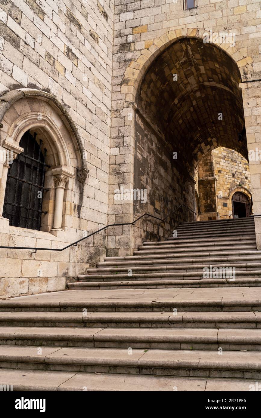Beautiful Cathedral of Santander situated in the historic center of the ...