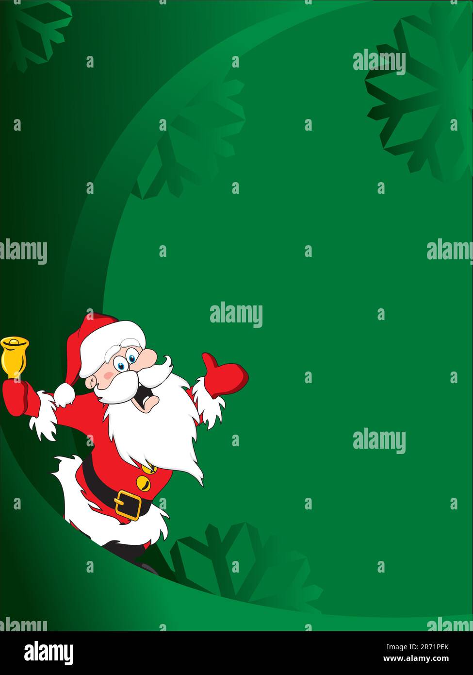 Santa banner on green background Stock Vector Image & Art - Alamy