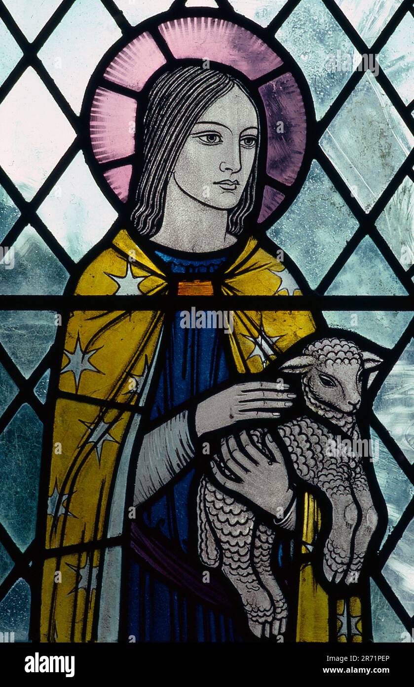 BUCKS; GT.HAMDEN; ST.MARY'S CHURCH; NUTTGENS STAINED GLASS; ST.AGNES ...