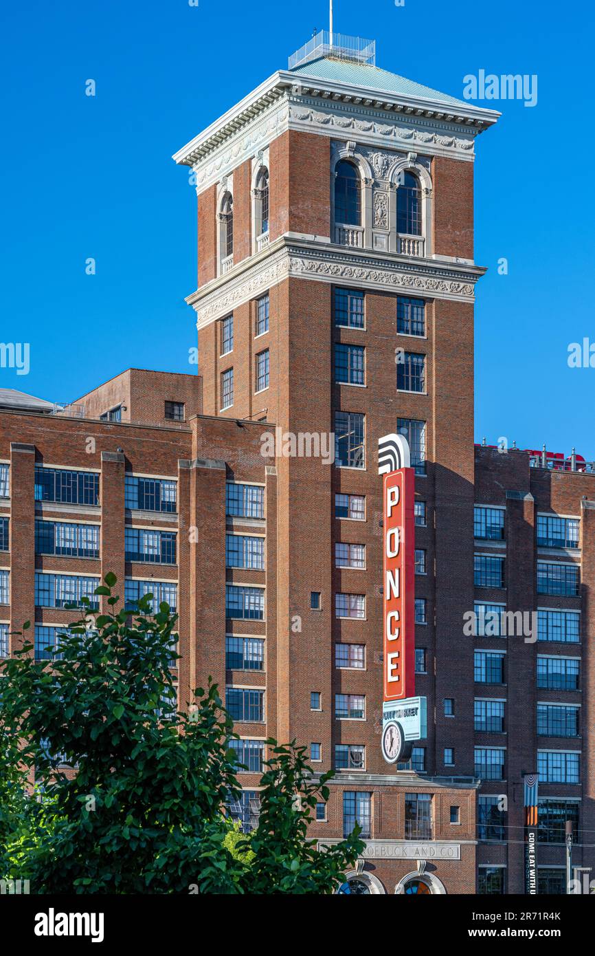Ponce City Market, a popular mixed-use development along the Atlanta ...