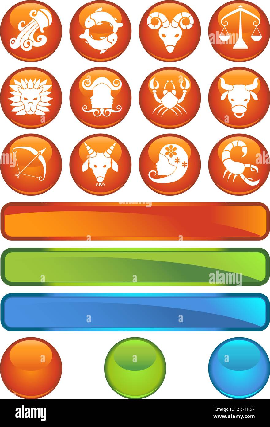 An image of the 12 zodiac symbols Stock Vector Image & Art - Alamy